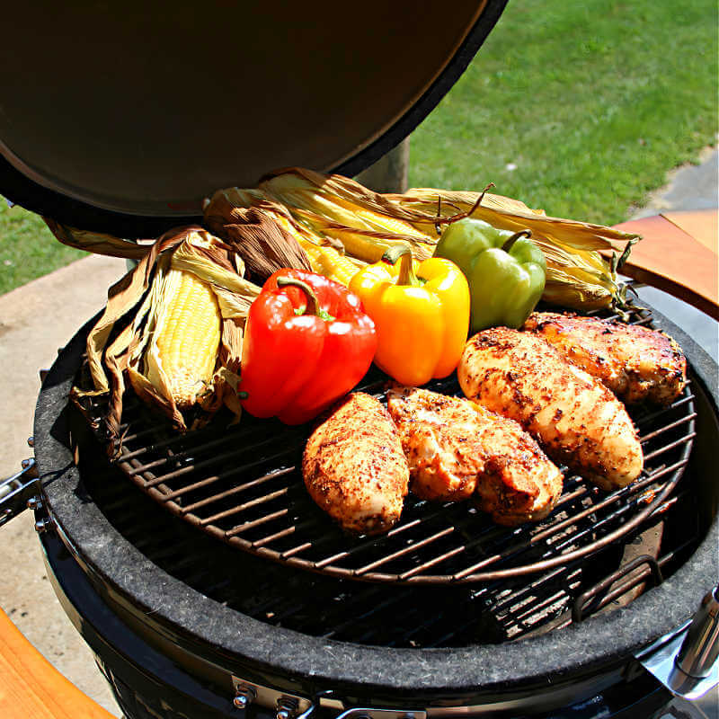 Charcoal Grill Dracarys Charcoal Kamado Cast Aluminum Top Vent Chimney ...