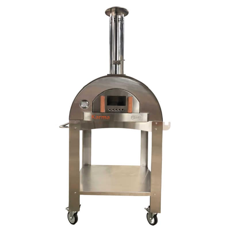 WPPO Karma 32 Inch Wood Fired Pizza Oven w/ Cart — BBQ Kitchen Pros